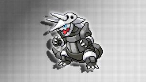Aggron Sprite Wallpaper by Glench on DeviantArt