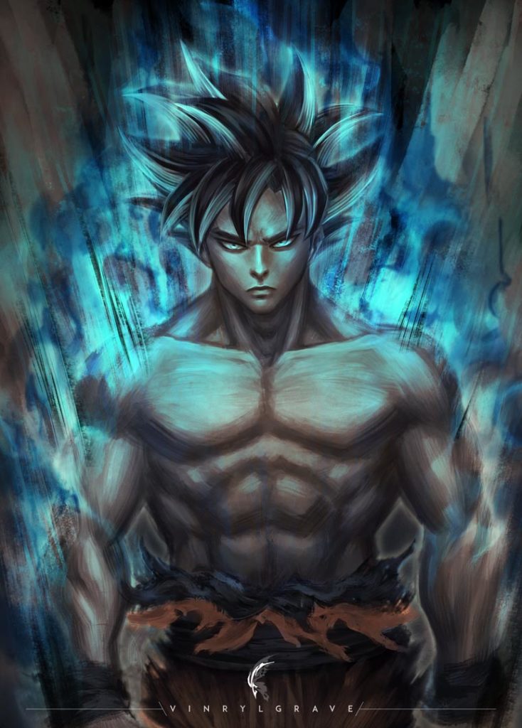 OC]GOKU ULTRA INSTINCT. Feel free to use as wallpaper : dbz