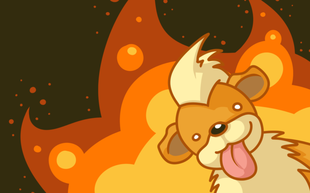 Derpy Growlithe Wallpaper : pokemon