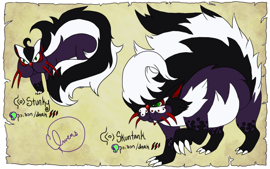 Collosan Stunky and Skuntank by VioletArtifacts on DeviantArt